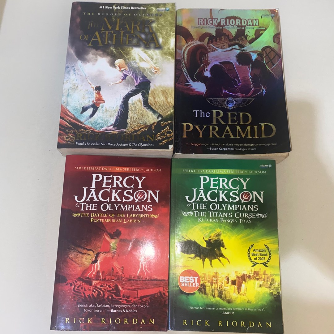 Novel Rick Riordian: Percy Jackson & The Olympians Seri Ketiga Keempat ...
