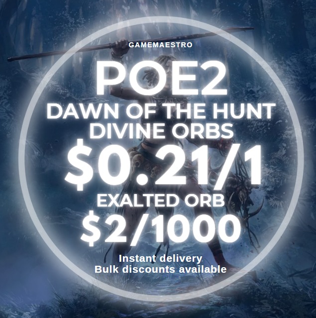 POE2 Dawn Of The Hunt Divine Orbs 0.21 / Path of exile 2/ POE 2 Divine ...