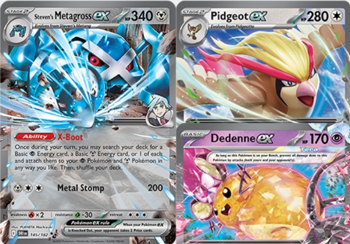 Pokemon TCG Steven's Metagross ex Pidgeot ex Deck with Dedenne ex ...