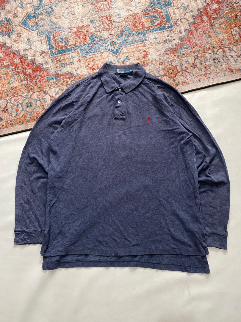 POLO LONG SHIRT POLO RALP LAURENT, Fesyen Pria, Pakaian , Atasan di ...