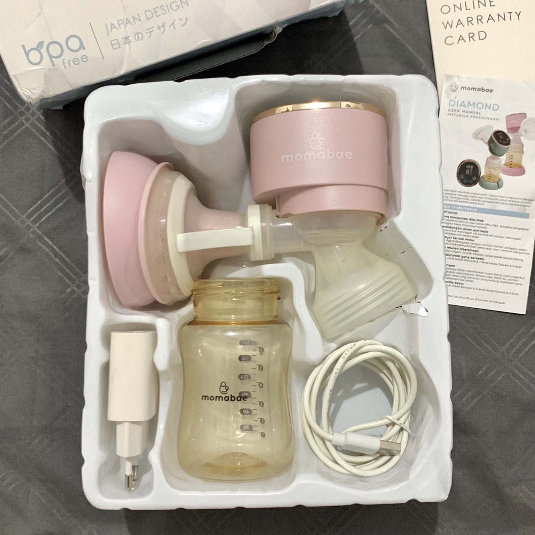 Pompa Asi Momabae Diamond Pink Sand Breast Pump Corong Murah, Bayi ...