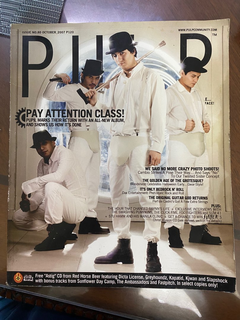 PULP MAGAZINE ISSUE 80 - Pupil OPM Band Ely Buendia On Cover! Rare ...