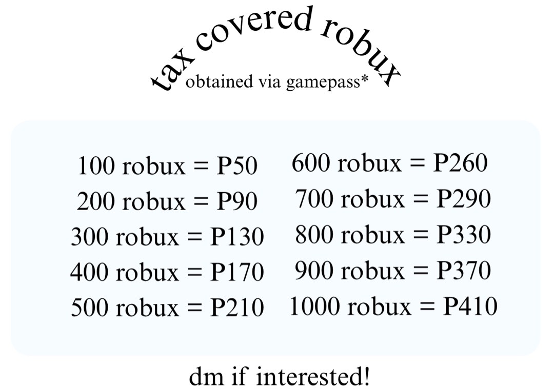 ROBLOX robux cheap tax covered, Video Gaming, Video Games, Others on Carousell