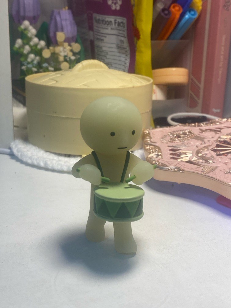 Smiski Cheer Drum Figurine, Hobbies & Toys, Toys & Games on Carousell