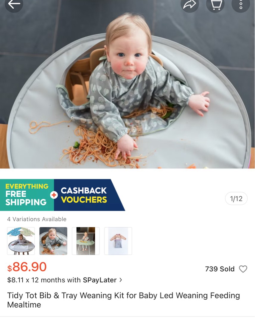 Tidy tot - Bib & Tray Kit - Sage Green colours: Sage Green, Babies ...