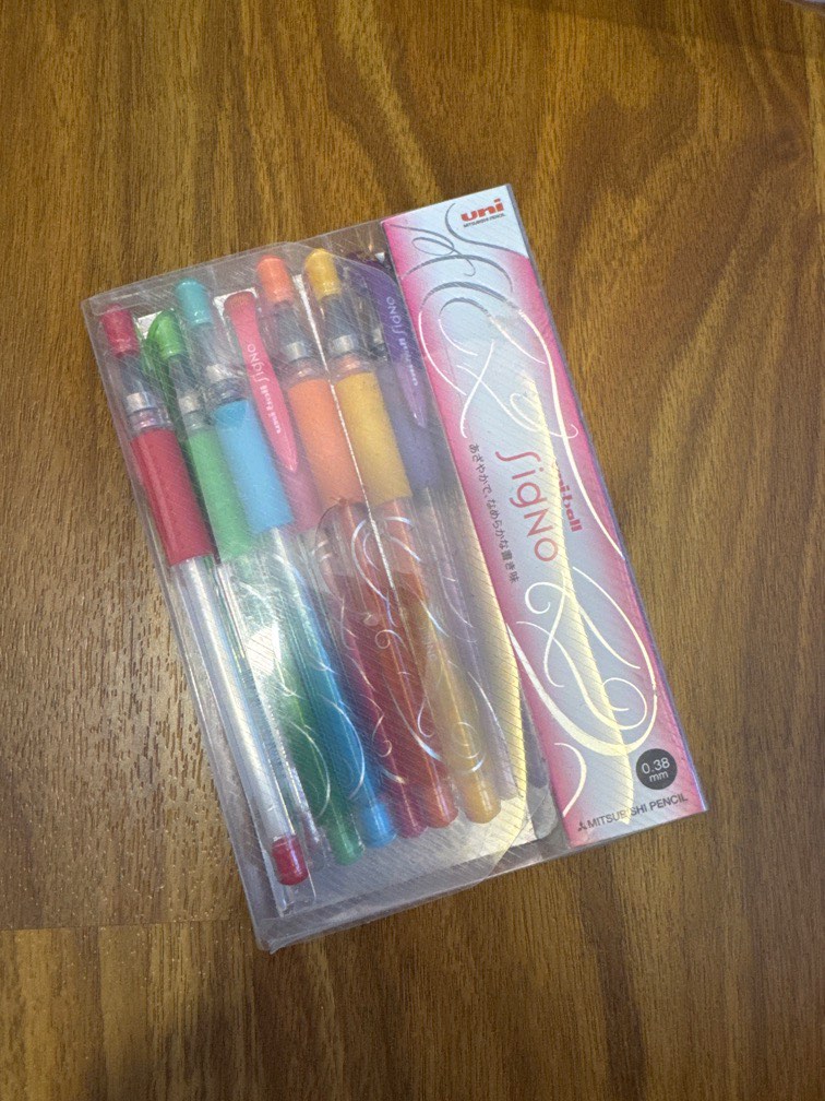 uni-ball sign 0.38 coloured pens, Hobbies & Toys, Stationery & Craft ...