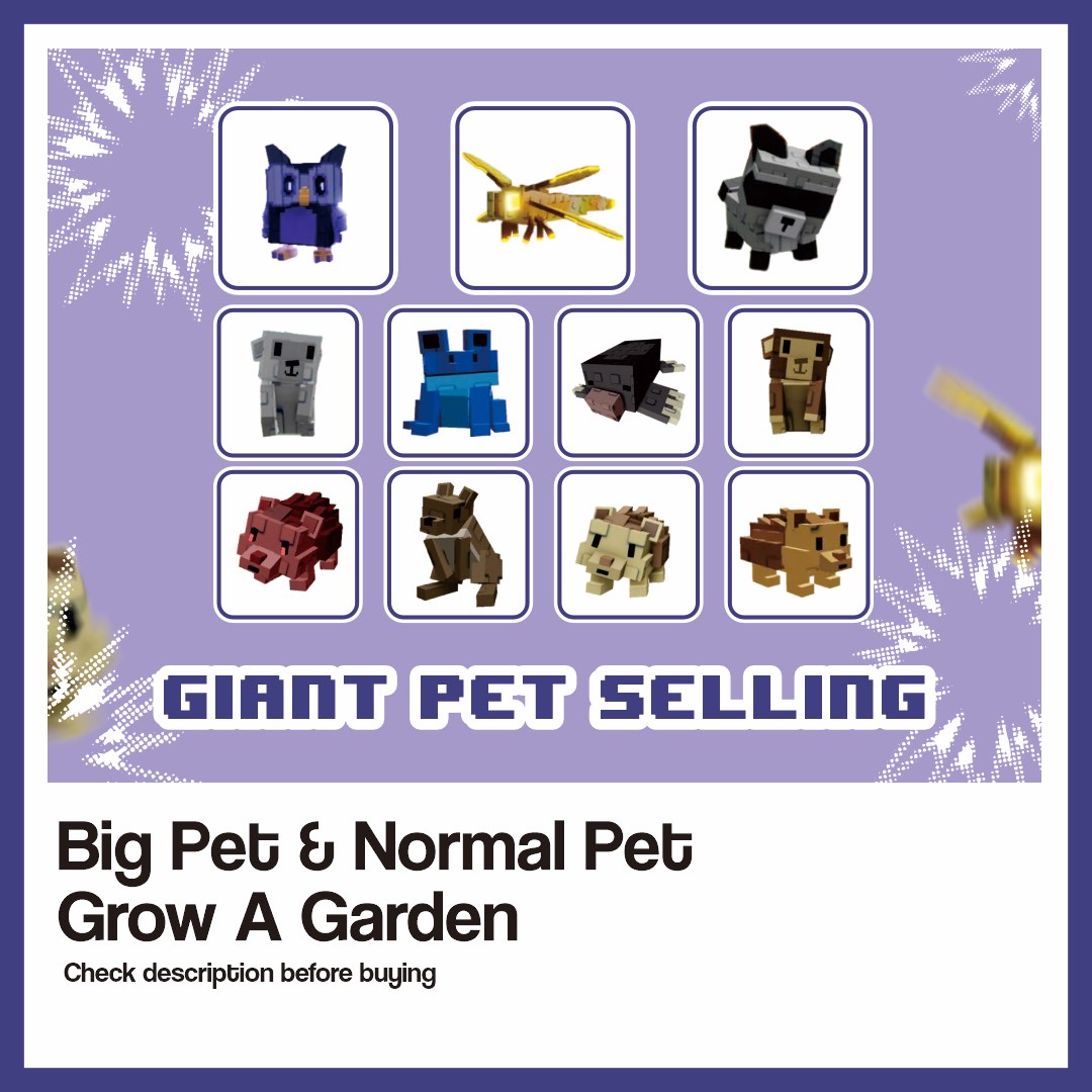 [UPDATED STOCK⚡️] Huge Pets Selling | Grow a Garden pet| Dragonfly ...