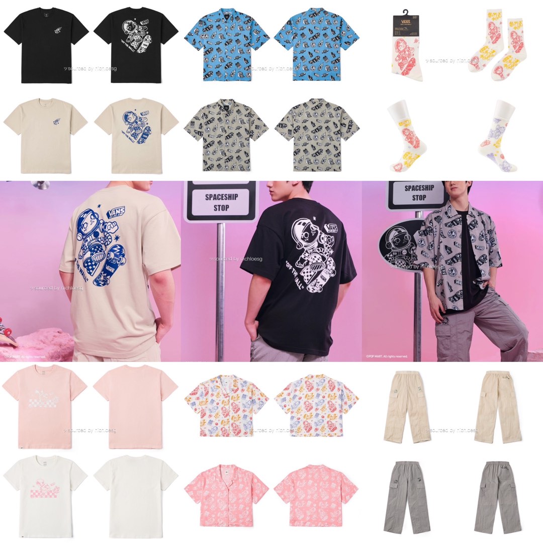 VANS X POP MART SPACE MOLLY COLLECTION, Men's Fashion, Tops & Sets ...