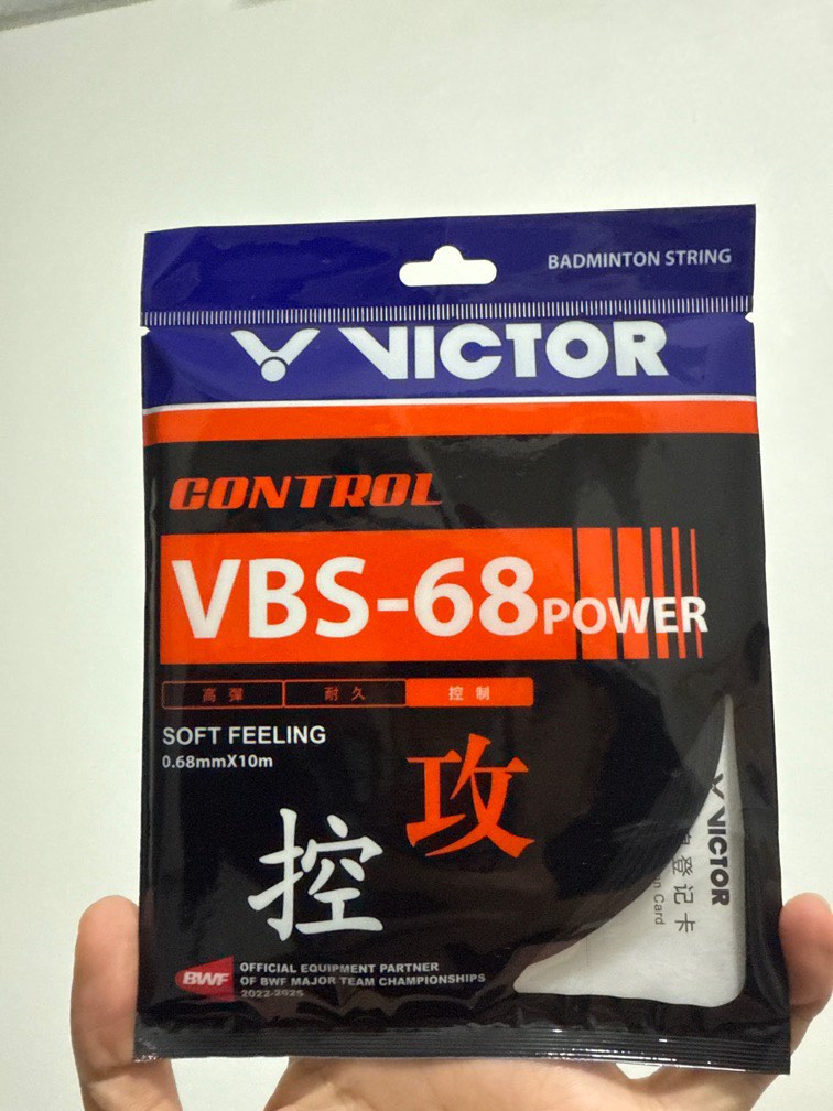 Victor VBS 68 power badminton string yonex lining, Sports Equipment ...