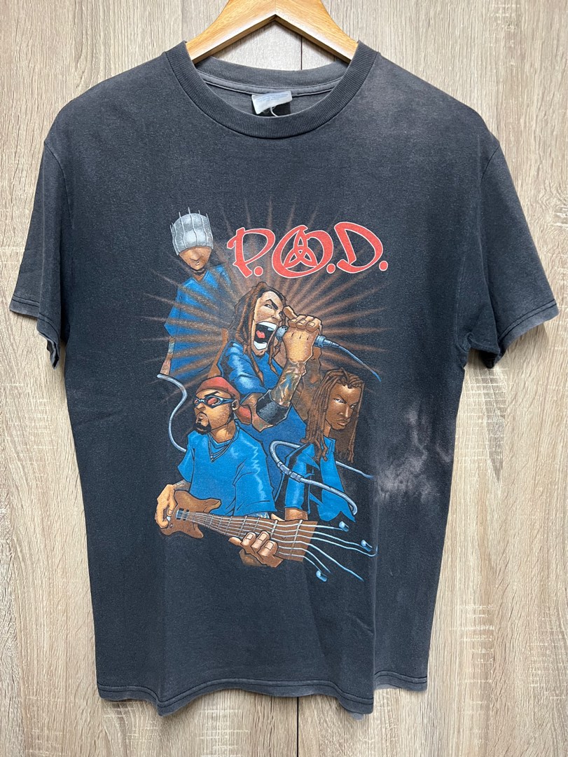 Vintage 2002 P.O.D. Band Tee, Men's Fashion, Tops & Sets, Tshirts ...