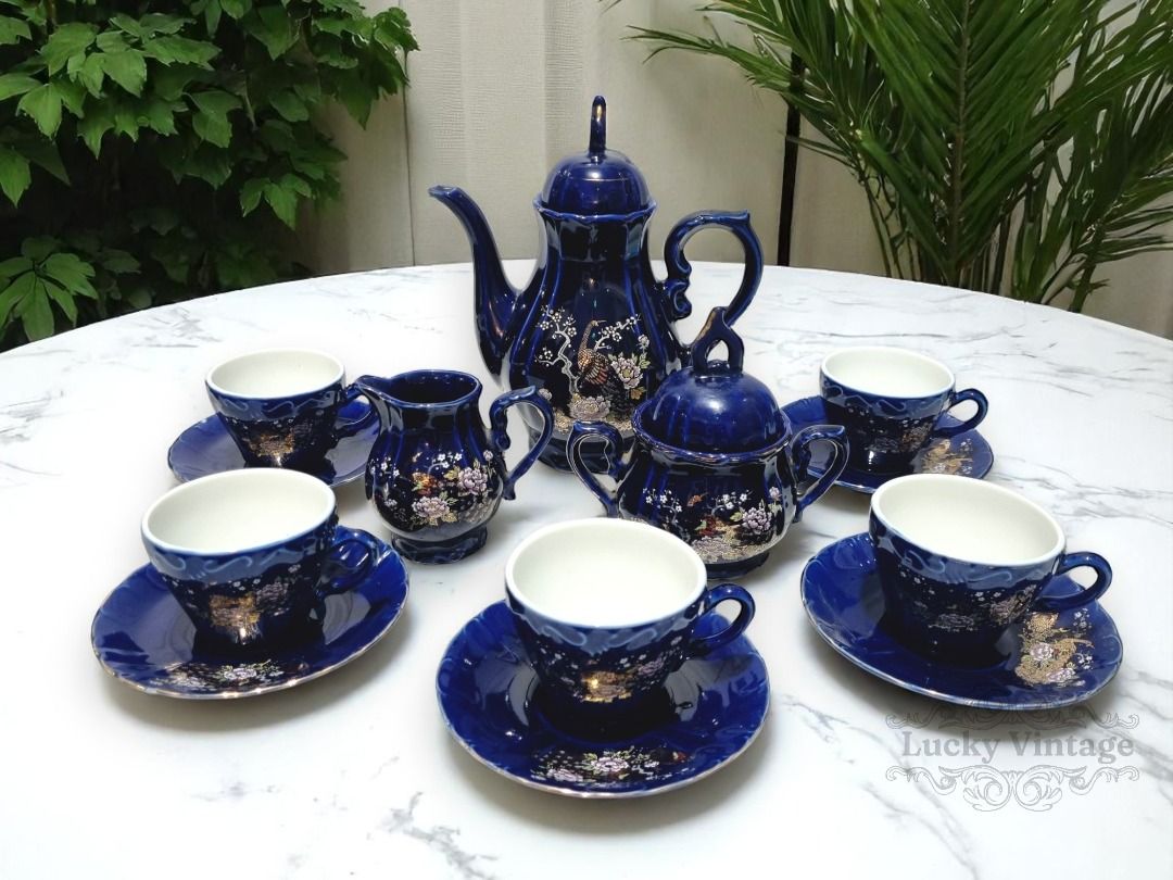 Vintage Yamato 1886 Made In Japan Tea Set Keramik Porselen Coffee Set ...