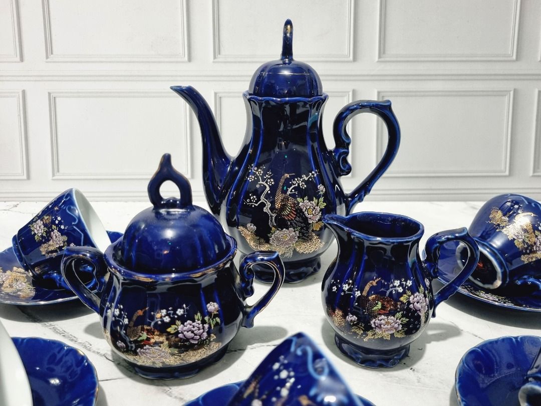 Vintage Yamato 1886 Made In Japan Tea Set Keramik Porselen Coffee Set ...