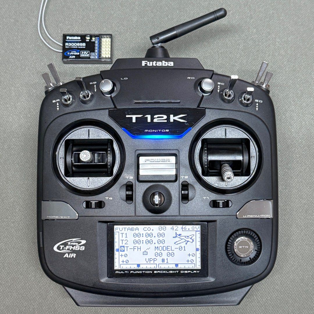 全新 Futaba T12K 2.4GHz 12-channel Radio Transmitter with R3006SB ...