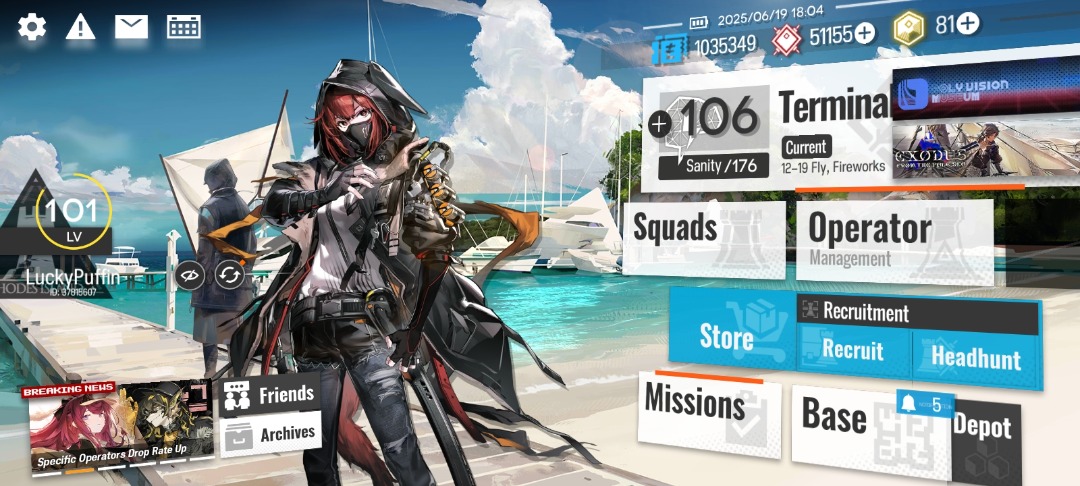 Arknights Guest Account 8 * 6 stars Level 101, Video Gaming, Video ...