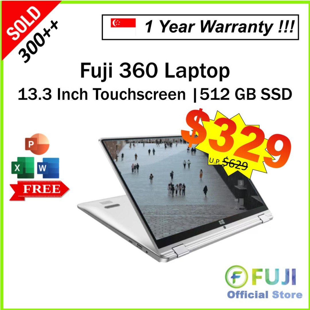 Brand New Fuji 360 Flip + Touch Screen Laptop - Up To 12GB RAM + 512GB ...