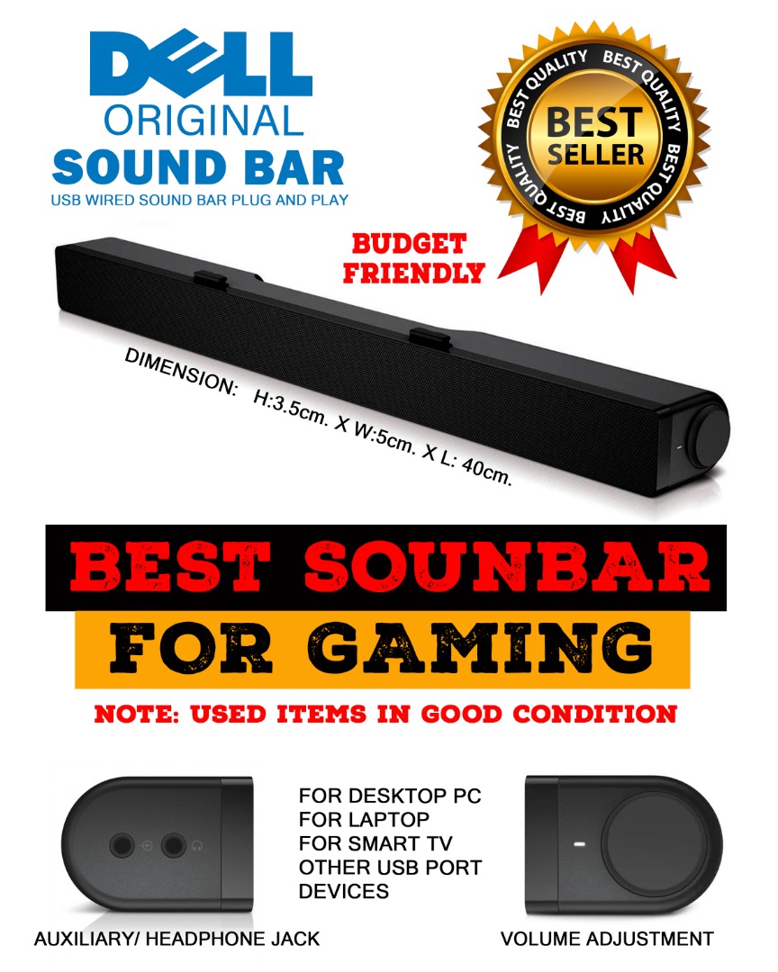 Dell Sound Bar Original Brand Maganda ang Tunog Malakas! Budget ...