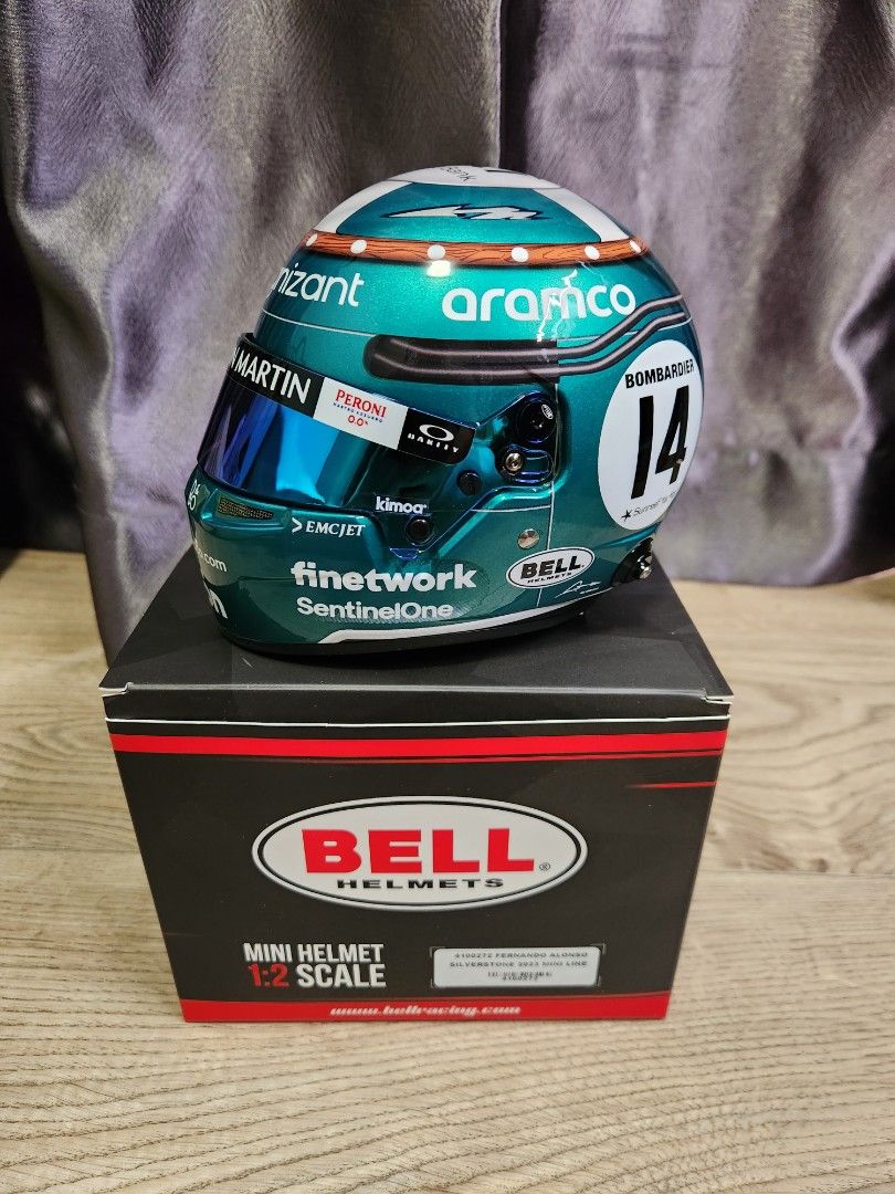 Fernando Alonso 2023 Silverstone Mini Helmet 1/2, Hobbies & Toys ...