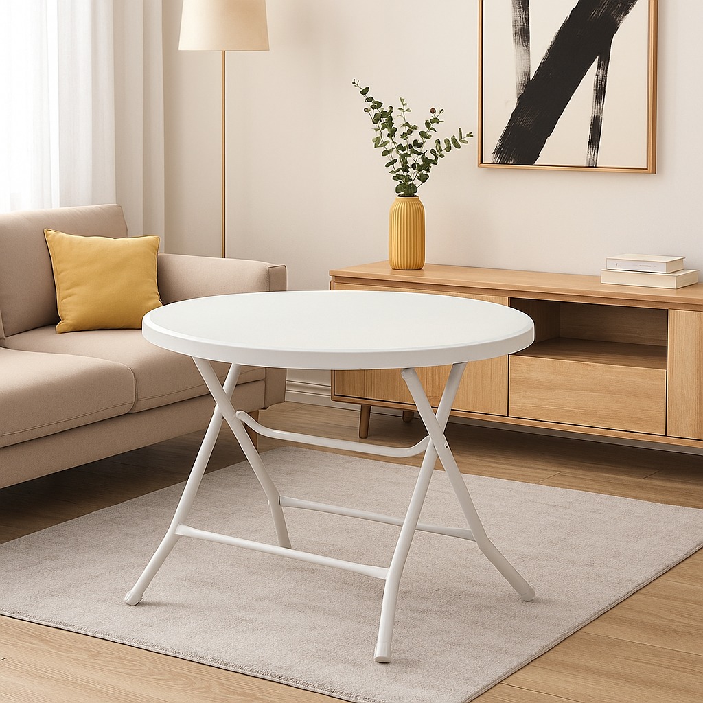 Folding Round Dining Table | Indoor Outdoor Dining Table | Round ...