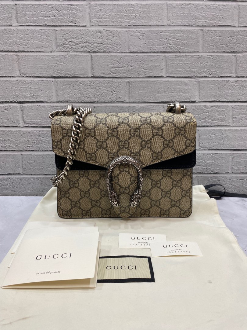 Gucci mini dionysus black Size 20 x 15 x 5 cm Dustbag, booklet ...