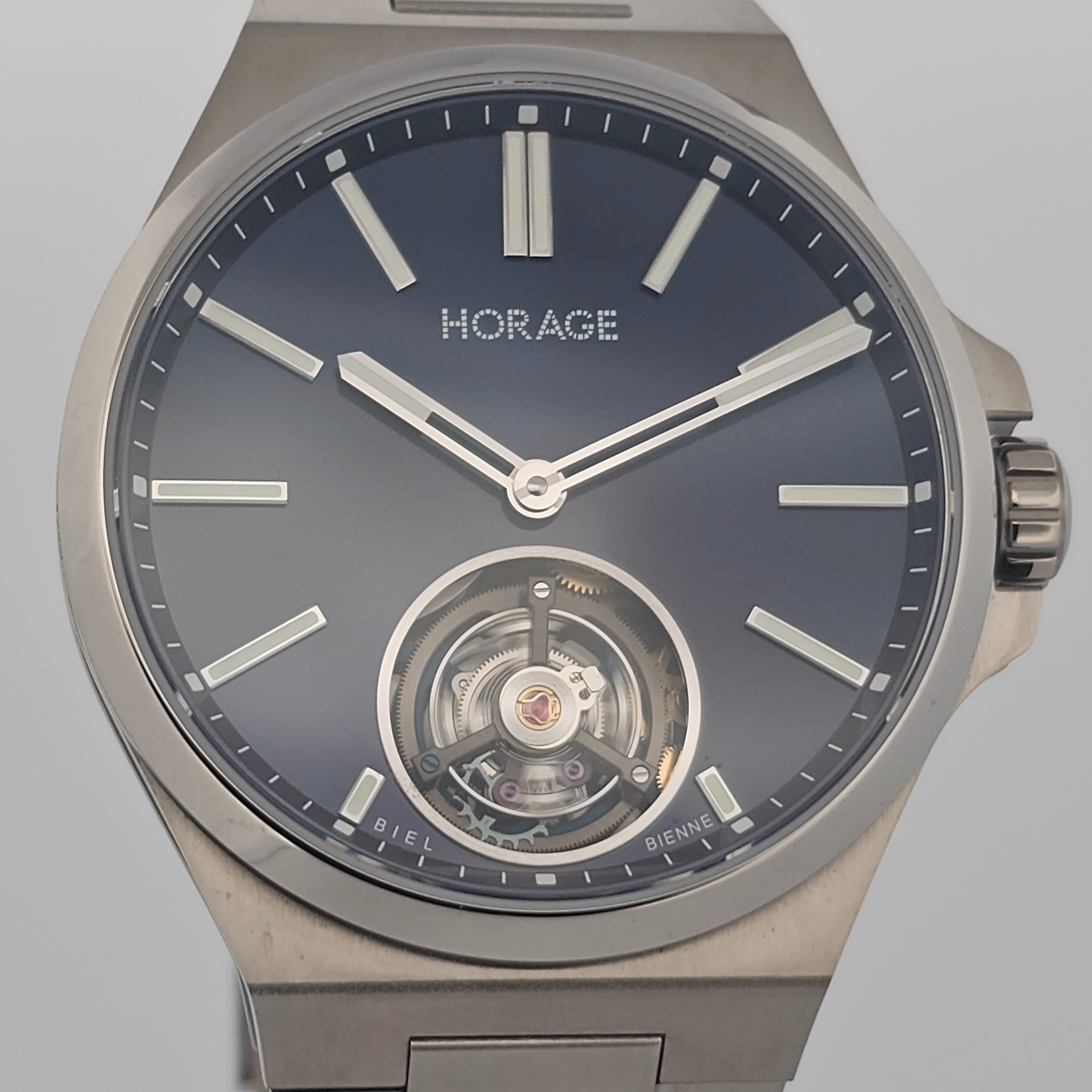 Horage Autark Tourbillon Sunray Blue Tungsten Rotor, Luxury, Watches on ...