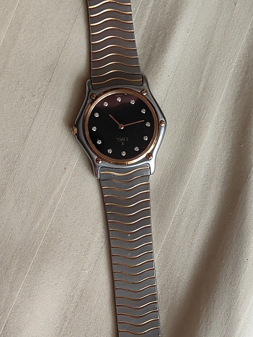 Jam tangan Ebel wanita Swiss diamond watch, Barang Mewah, Jam Tangan di ...