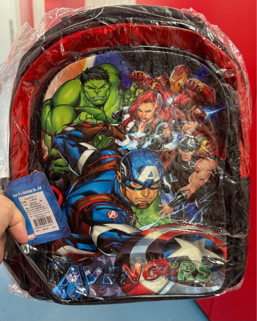 Brand New Kids Avenger/Spiderman/ captain American/Hulk Backpack, Men's ...