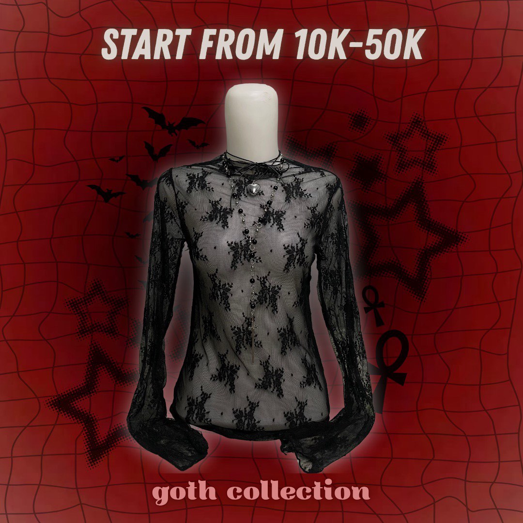 Lace & Dagger Gothic Inner Essential, Olshop Fashion, Olshop Wanita di Carousell