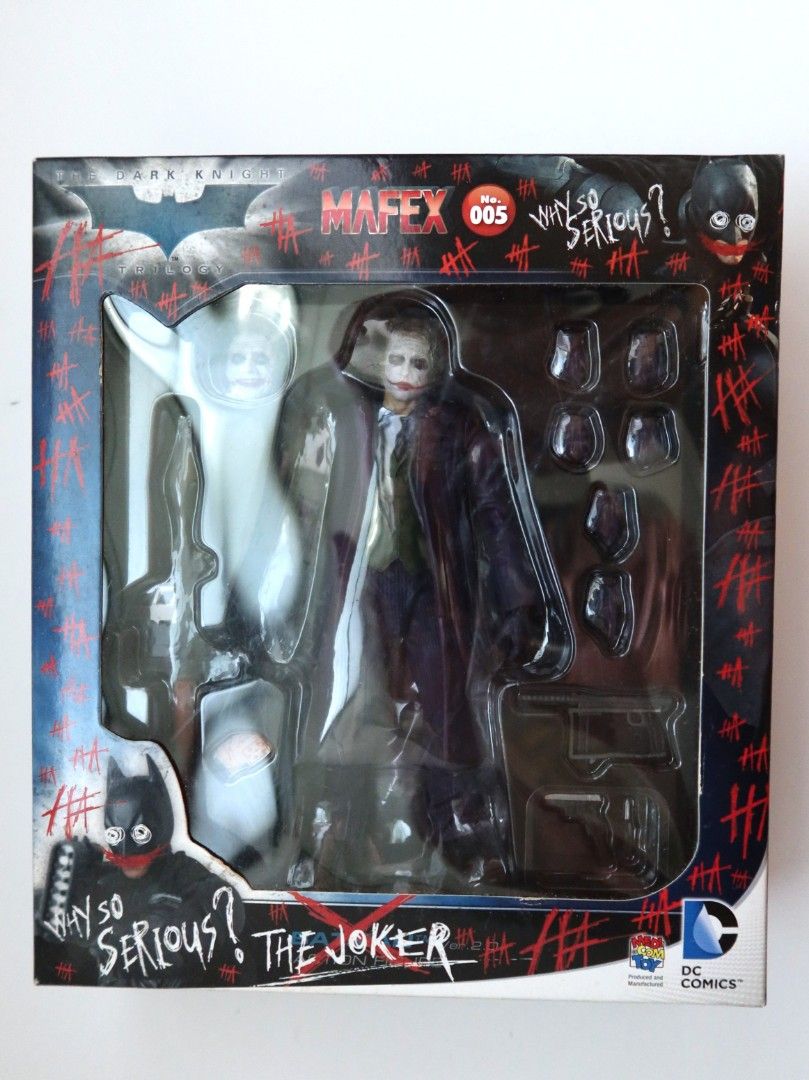 MAFEX No. 005 The Joker (The Dark Knight) Action Figure, Hobbies & Toys ...