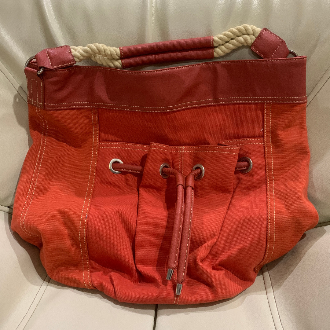 Mango Orange Bucket Bag Original, Fesyen Wanita, Tas & Dompet di Carousell