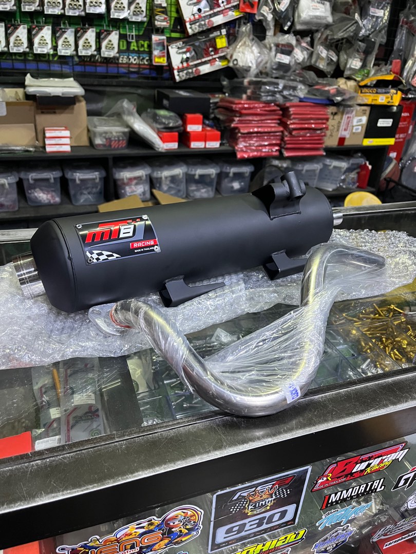 MT8 power pipe stainless tip Honda click 125/150 v2 v3, Motorbikes ...