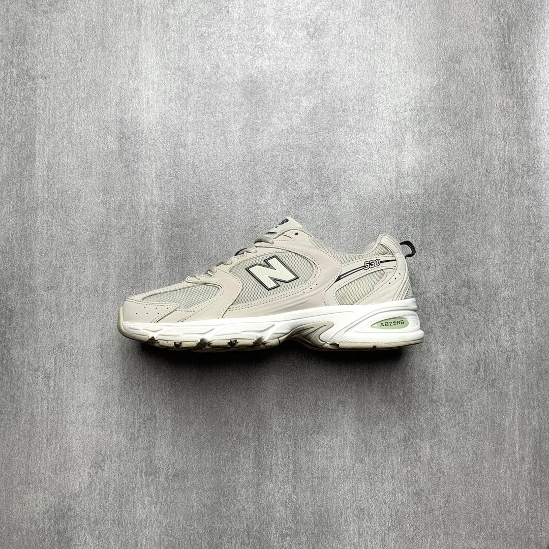 New Balance 530 Retro Ivory Beige Originals, Fesyen Pria, Sepatu ...