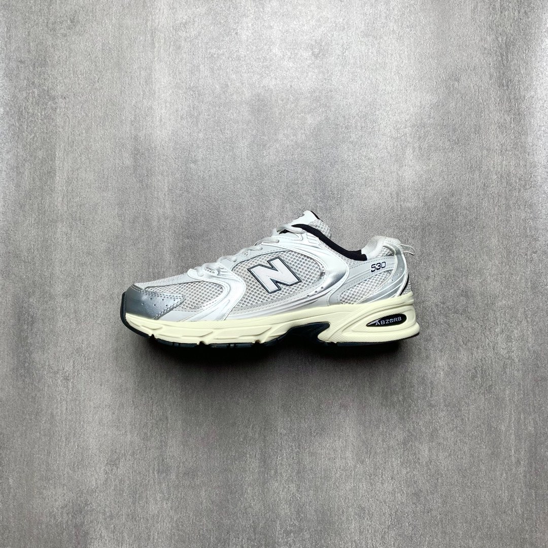 New Balance 530 Retro Silver White, Fesyen Pria, Sepatu , Sneakers di ...