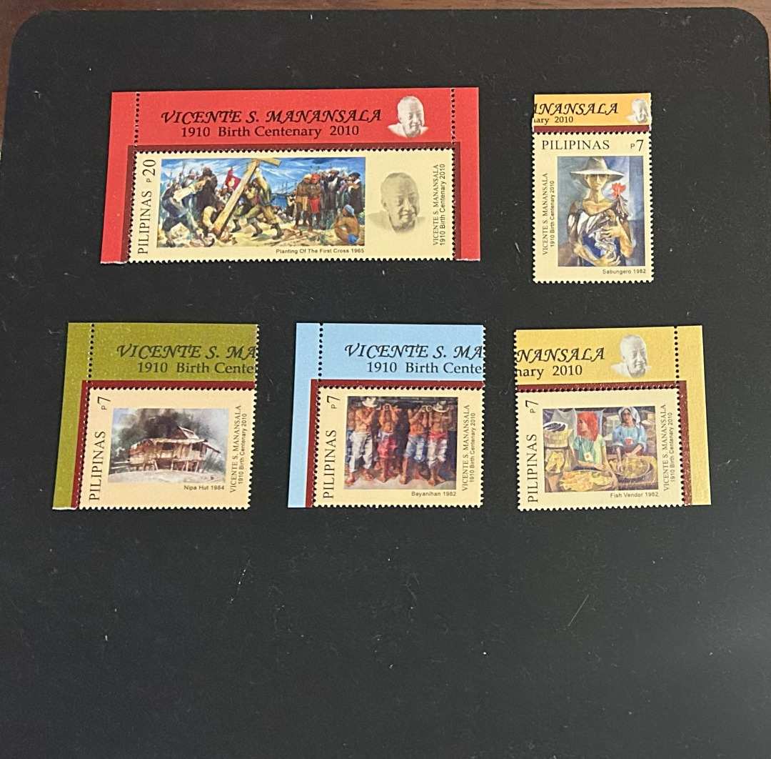 Philippine Stamps : 2010 Manansala Paintings (set of 5 singles ...