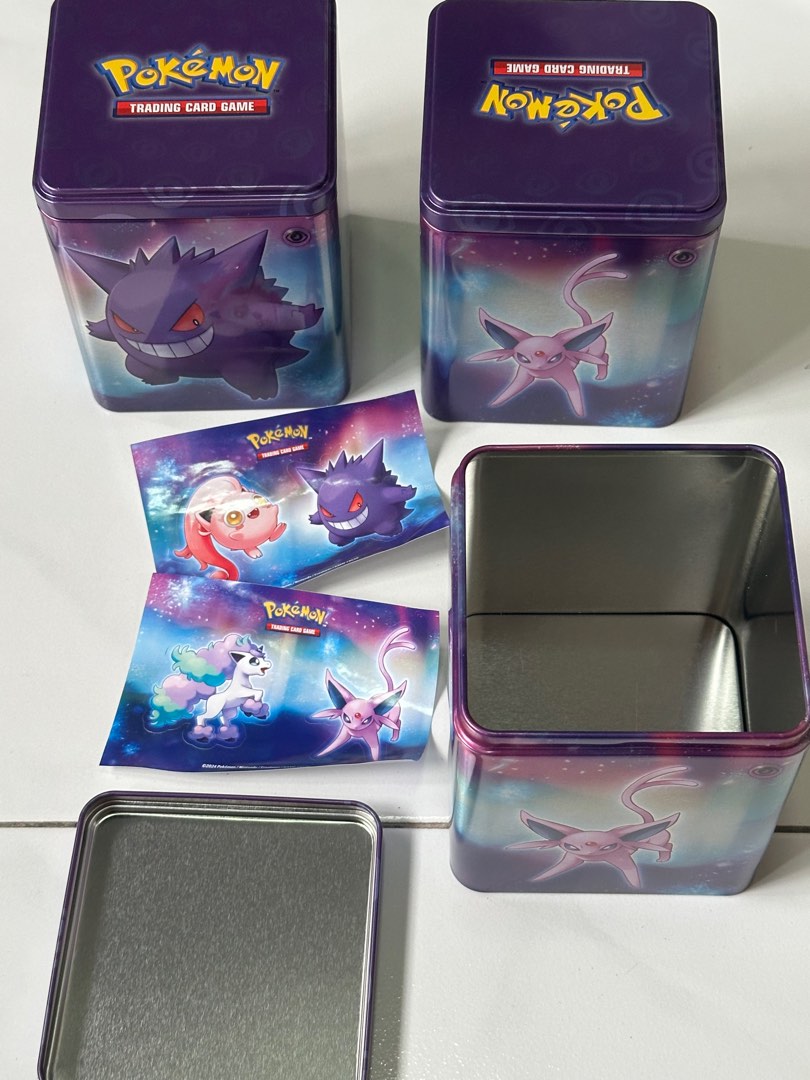 Pokemon stacking tin (no packs), Hobbies & Toys, Toys & Games on Carousell