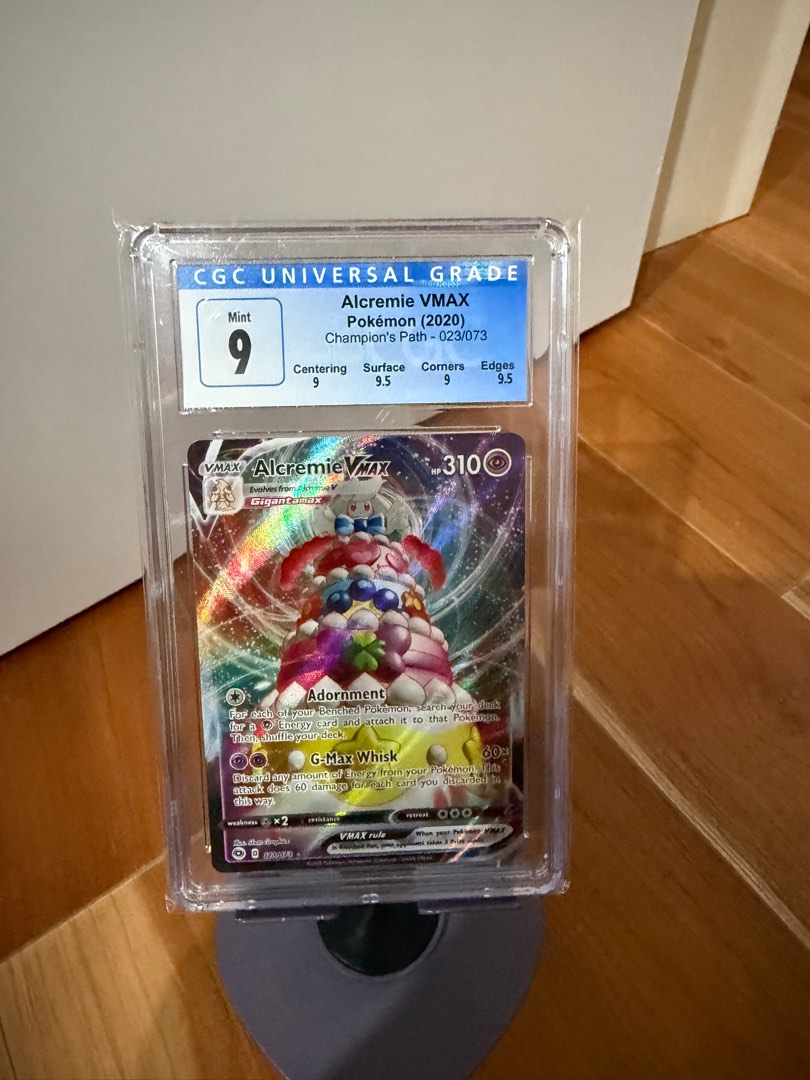 Pokemon TCG Alcremie VMAX 023/073 Champions Path - CGC 9, Hobbies ...