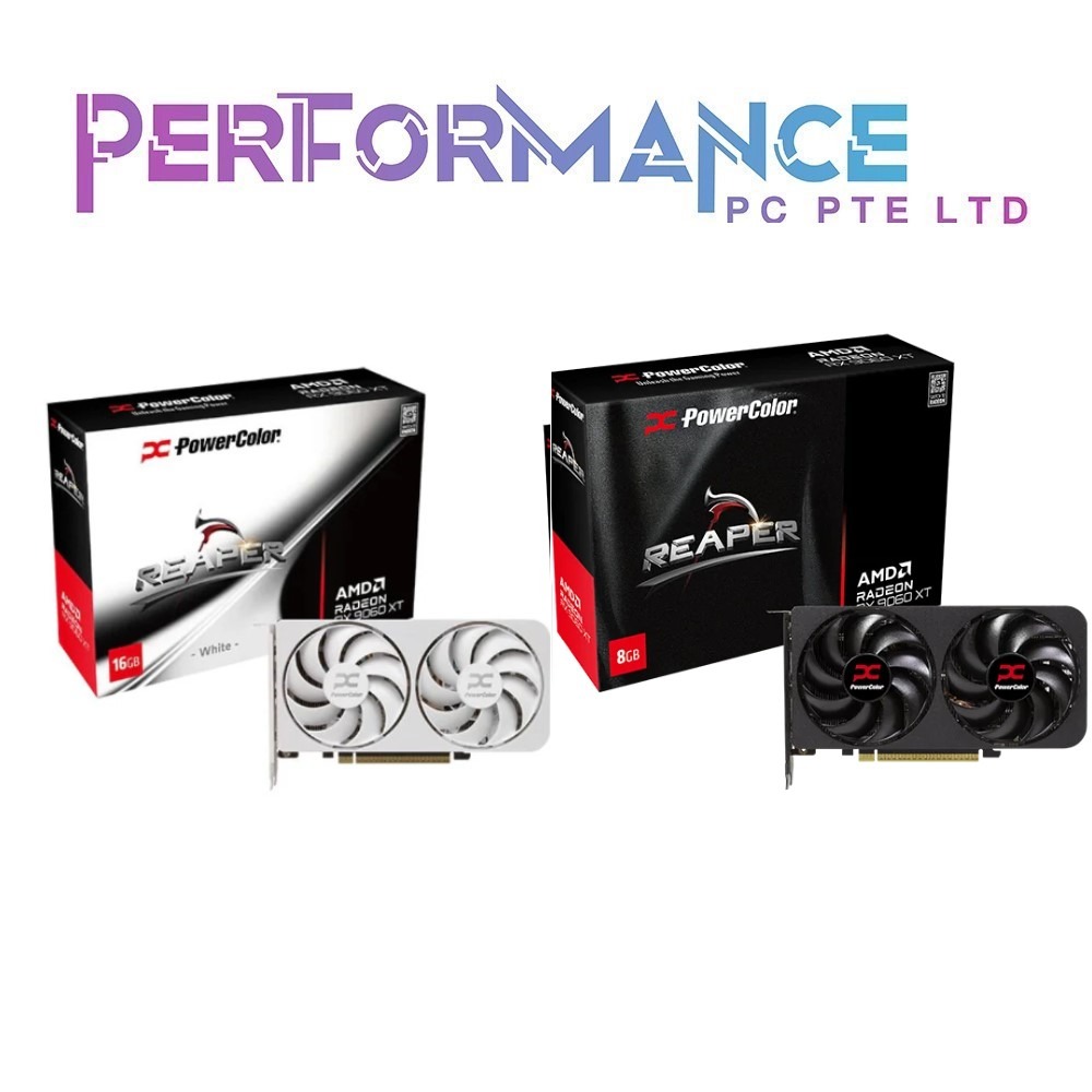 POWERCOLOR REAPER RADEON RX 9060XT 9060 XT 8GB/ 16GB GDDR6 BLACK ...