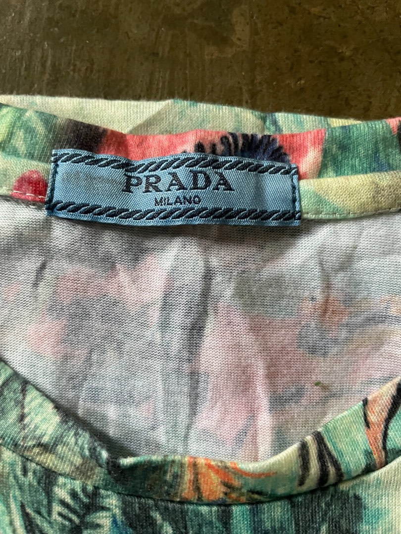 PRADA FLORAL, Luxury, Apparel on Carousell
