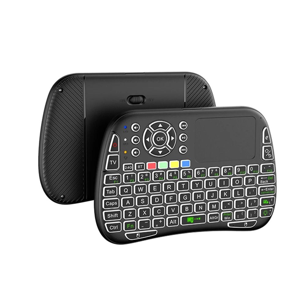 RGB Backlight Wireless Keyboard With USB Receiver Wireless Touchpad ...