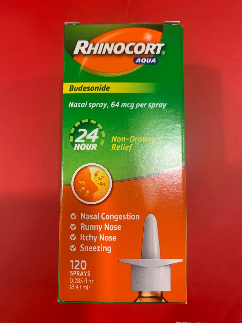 Rhinocort Aqua, Nasal Spray (Sealed), Health & Nutrition, Health ...