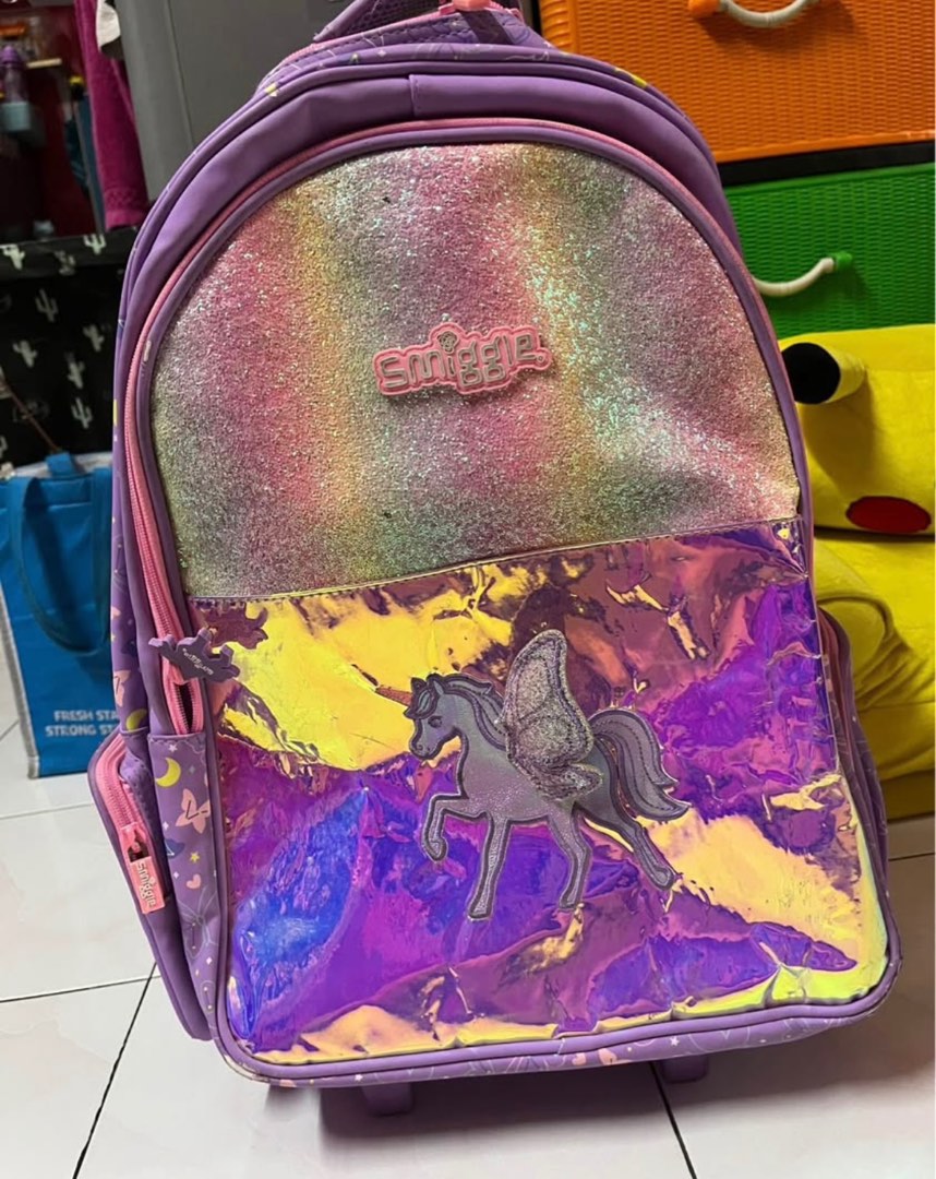 School Bag Smiggle Beg Roda Smiggle, Women's Fashion, Bags & Wallets ...
