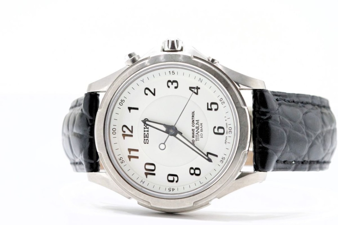 SEIKO SPIRIT RADIO WAVE CONTROL QZ TITANIUM 5B21-0AB0 Seiko Spirit ...