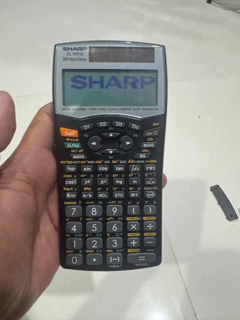 Sharp El-W516 WriteView Solar Calculator (used), Health & Nutrition ...