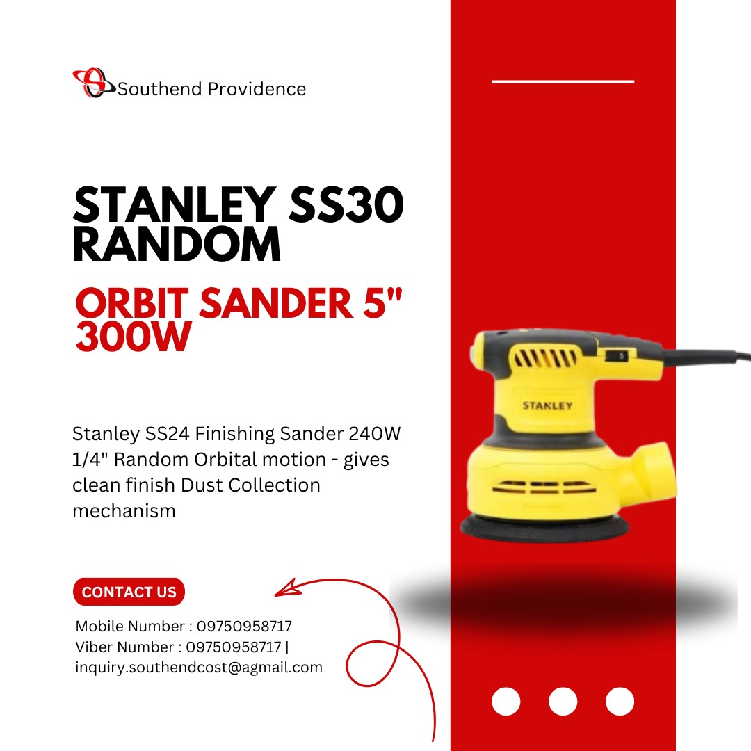 Stanley SS30 Random Orbit Sander 5" 300W / AEG Belt Sander / BBSE 1100 ...