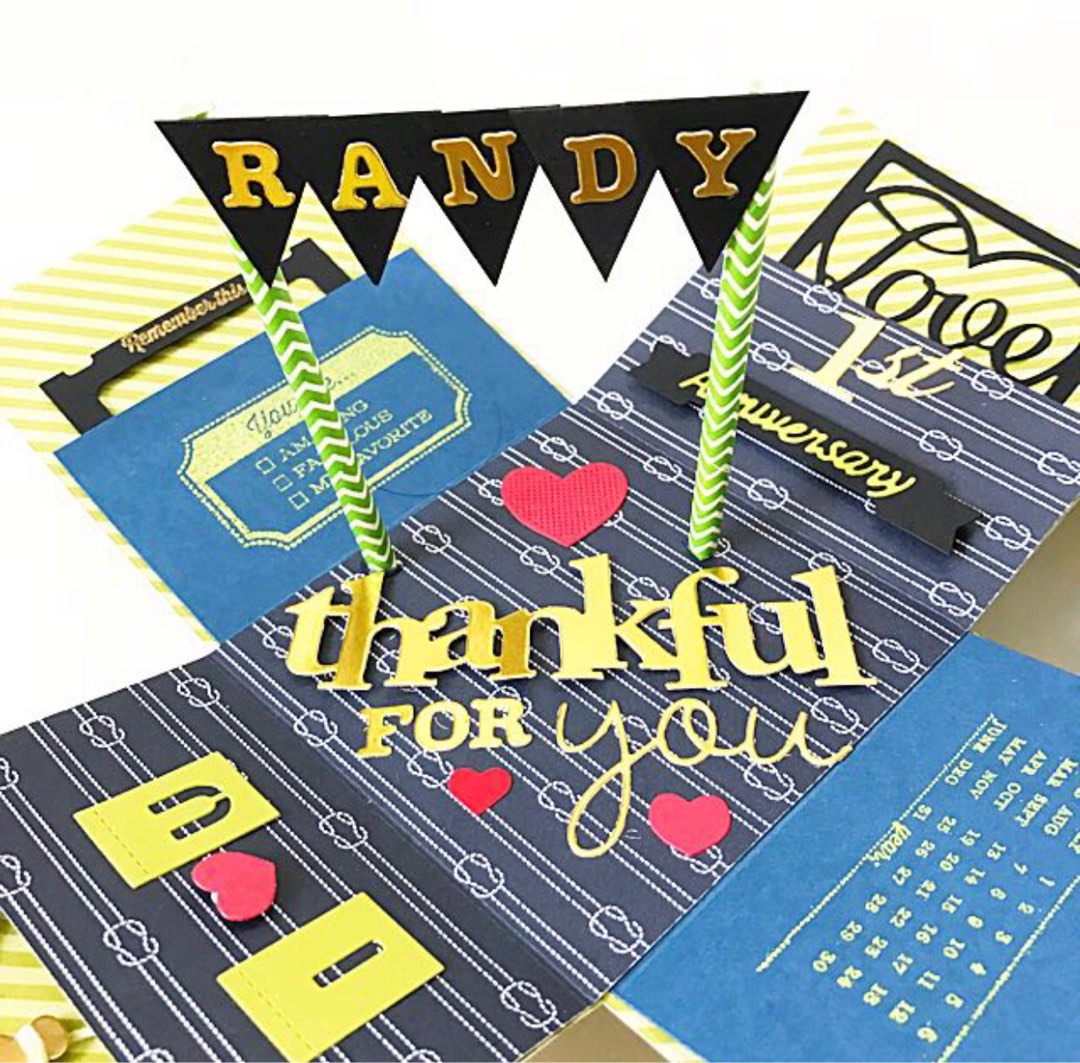 Thank you explosion box card, Hobbies & Toys, Stationery & Craft ...