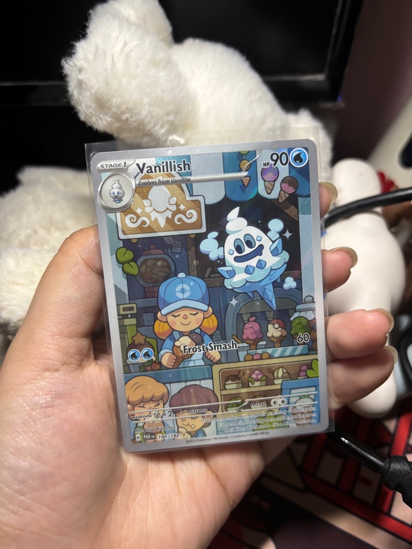 Vanillish Pokemon Card, Hobbies & Toys, Toys & Games on Carousell