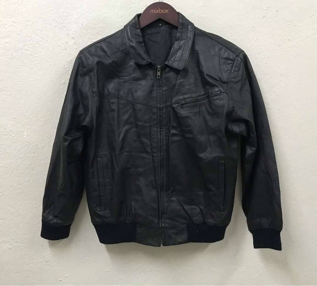 Vintage Japanese Brand Leather Jacket, Men's Fashion, Coats, Jackets ...