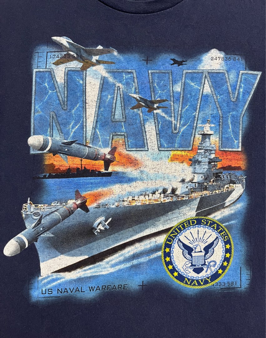 Vintage US Navy Tee, Men's Fashion, Tops & Sets, Tshirts & Polo Shirts ...