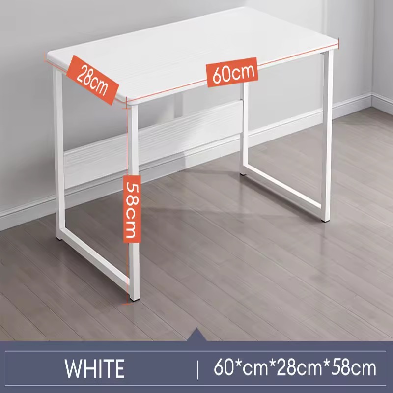 Simple White Computer Desk | Minimalist Laptop Writing Table | Compact ...