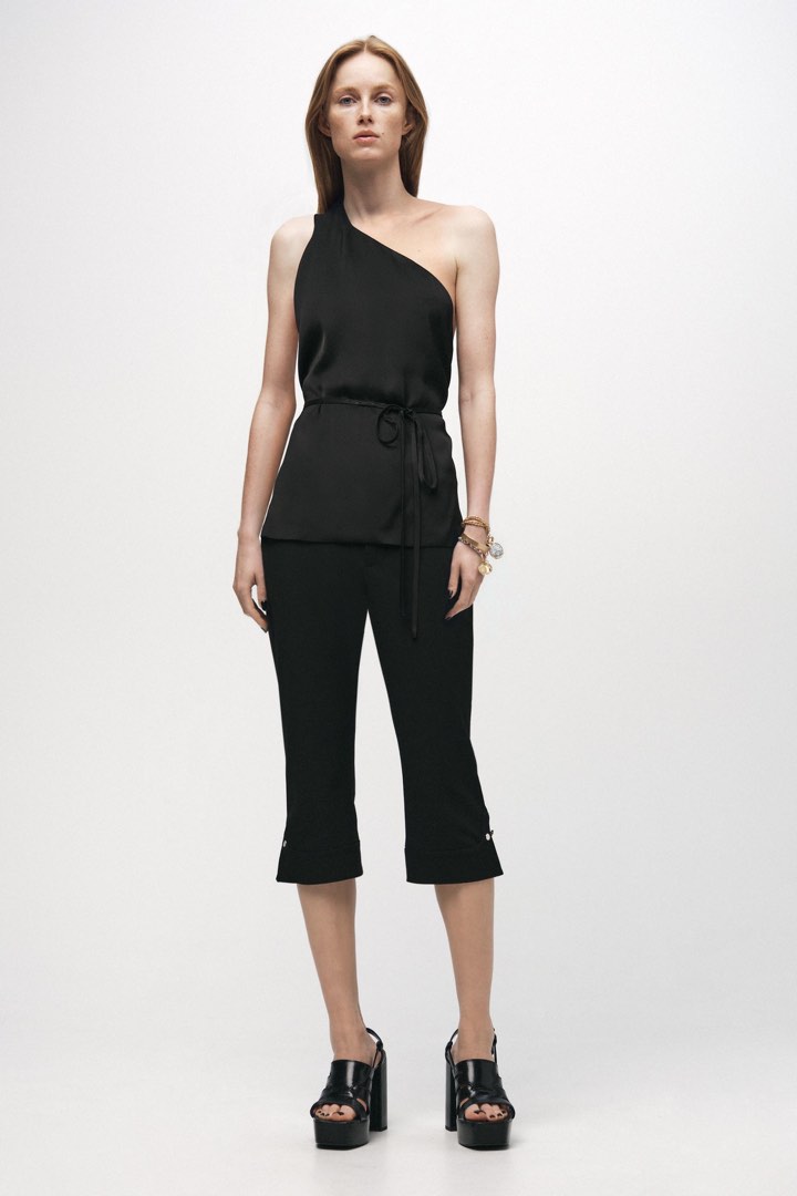 Zara Asymmetric Top ZW Collection, Women's Fashion, Tops, Sleeveless on ...