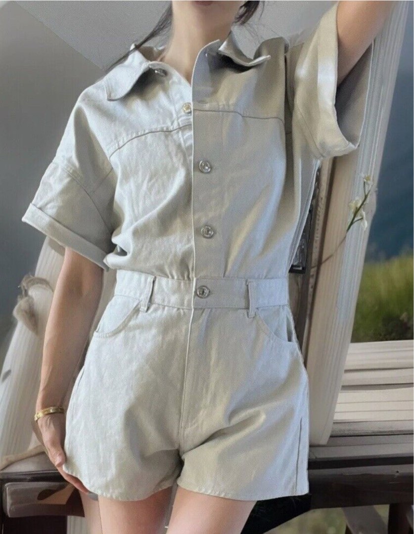 Zara Romper with shimmery effect, Women's Fashion, Dresses & Sets ...